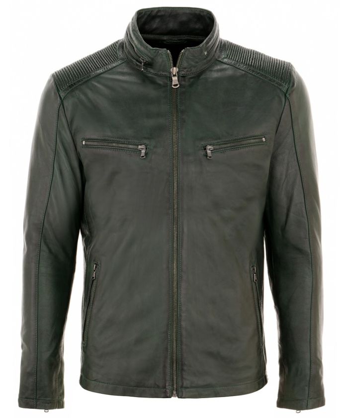 Leather Palace Groene leren jas